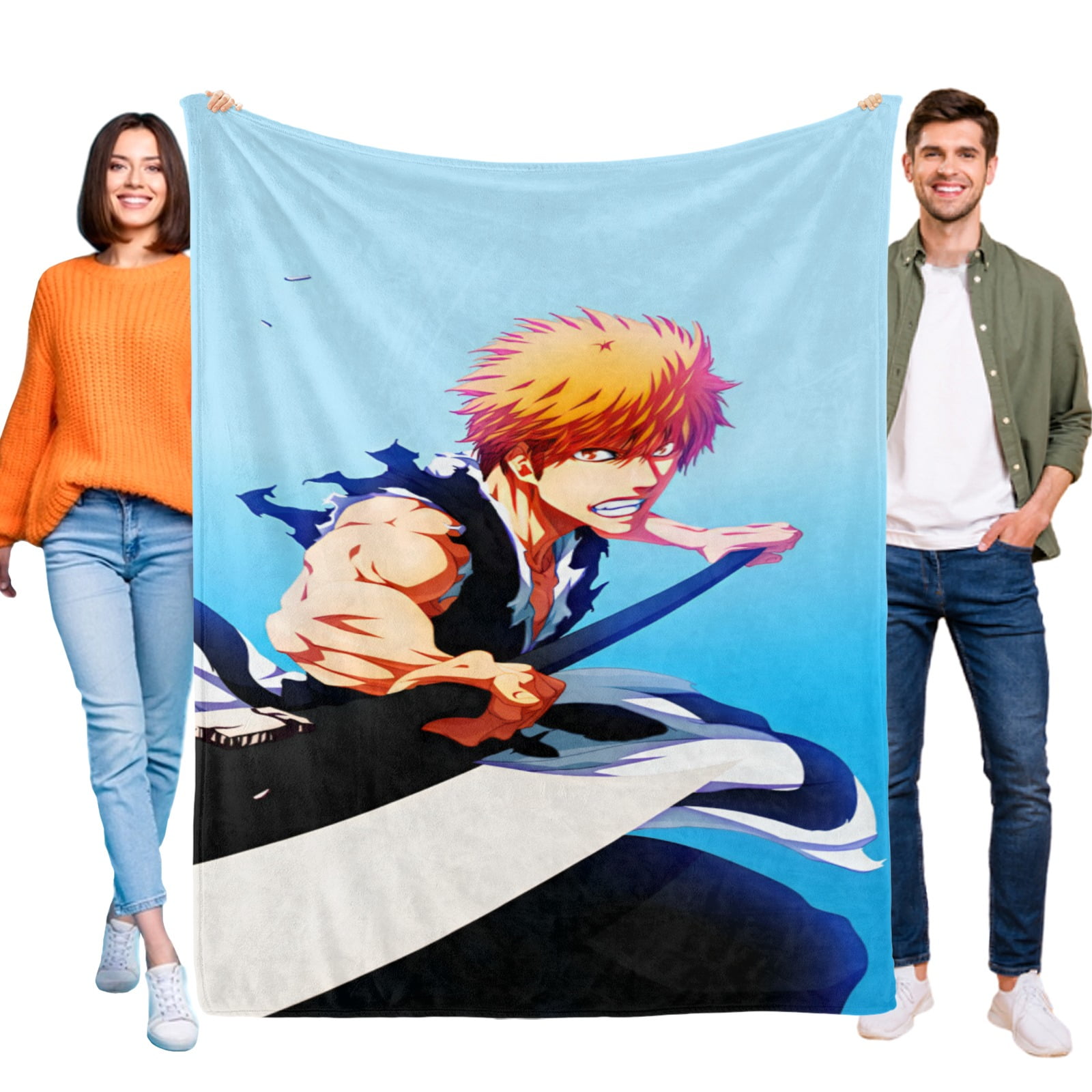 Bleach Thousand-Year Blood War Throw Blanket Gifts for Fans Lover Girls ...