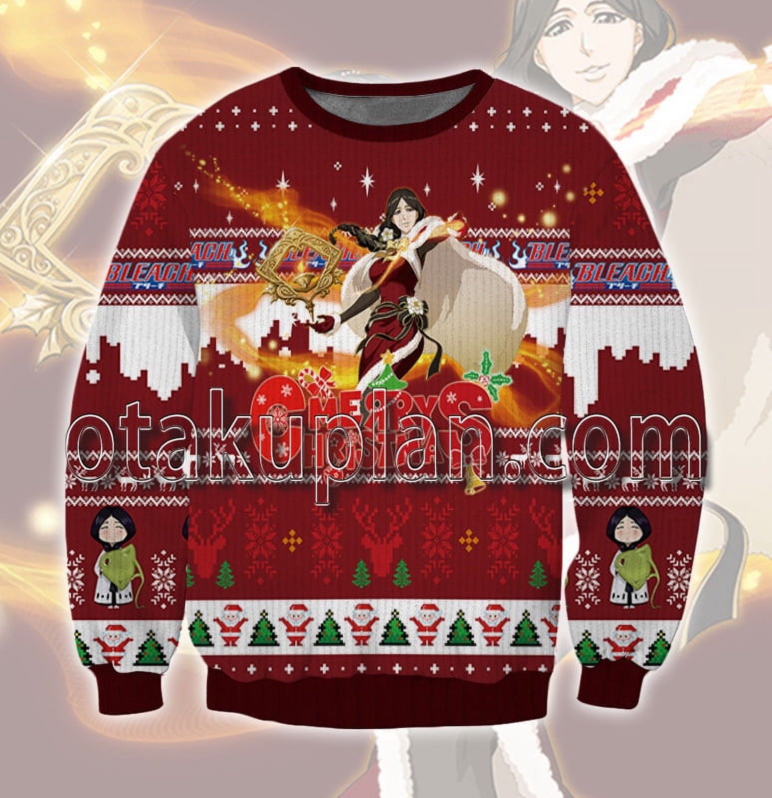 Bleach Unohana Retsu Christmas 3D Printed Ugly Christmas Sweater ...