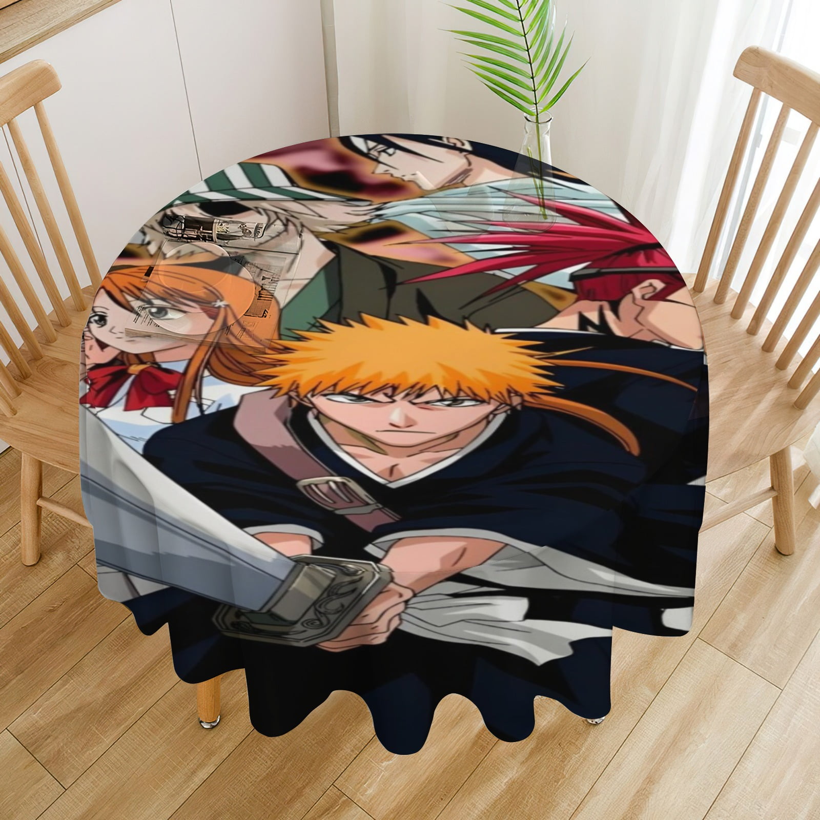 Bleach square tablecloth has an iconic print, fits most tables, and is ...