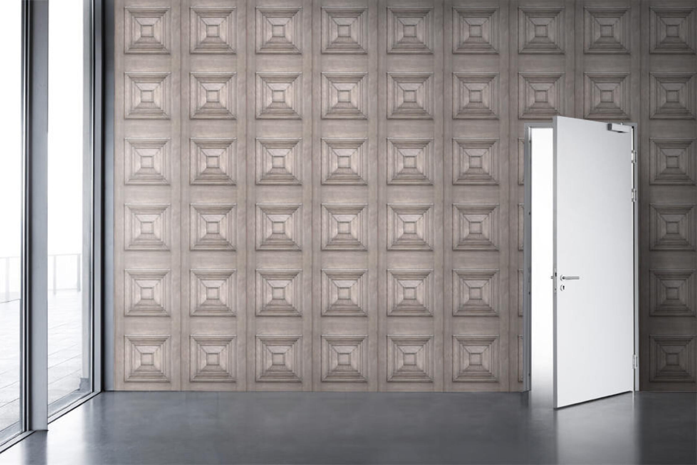 Bleached Oak Victorian Panelling Wallpaper - Walmart.com