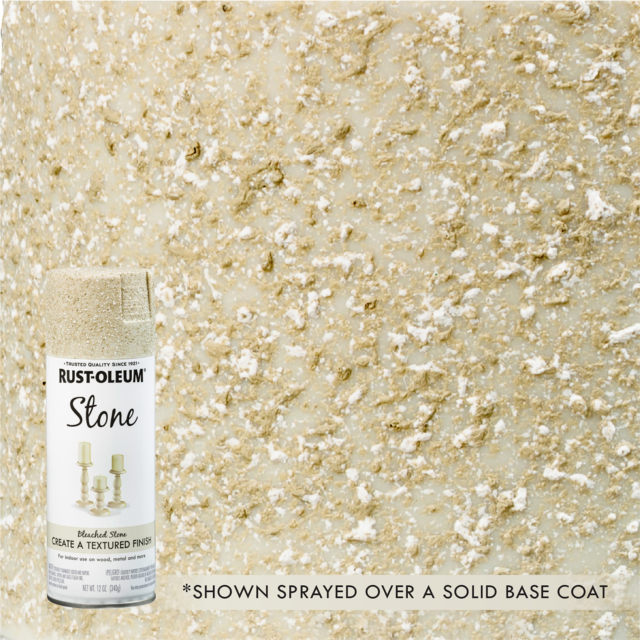 6 Pack, Bleached Stone, Rust-Oleum American Accents Textured Spray ...