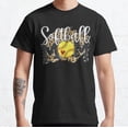 Bleached T Ball Baseball Mom Life Leopard Messy Bun Game Day Classic T ...