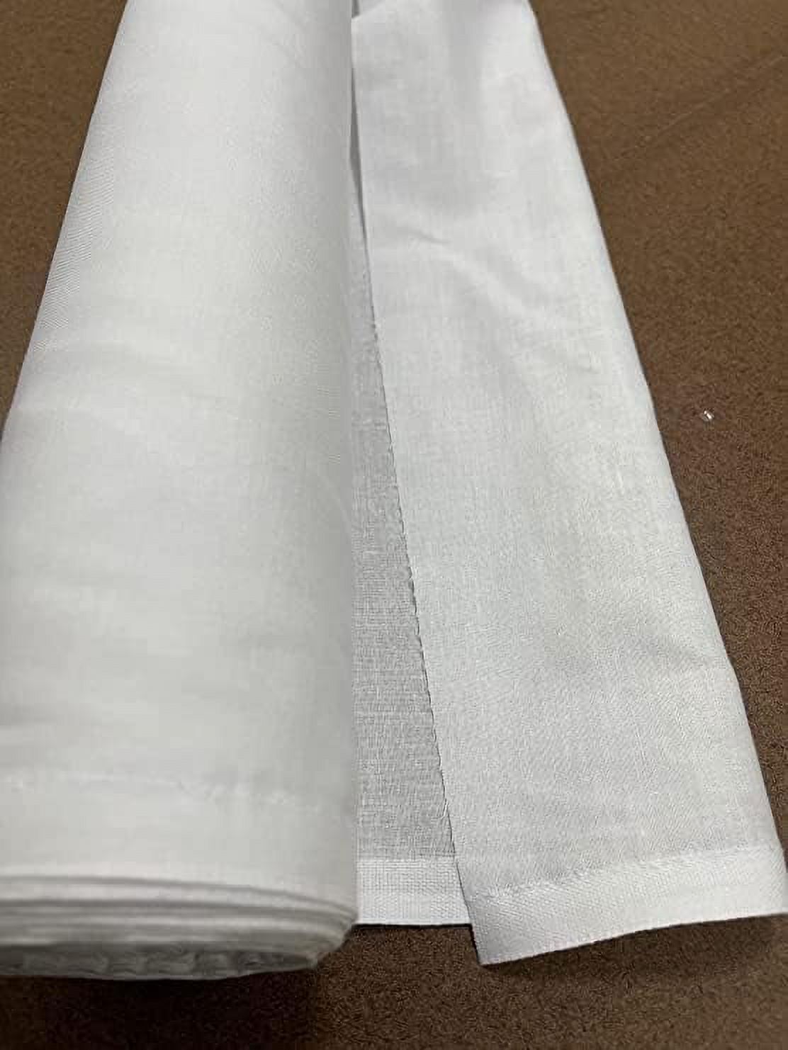 Bleached White 100% Cotton Muslin Fabric/Textile - Draping Fabric - by ...