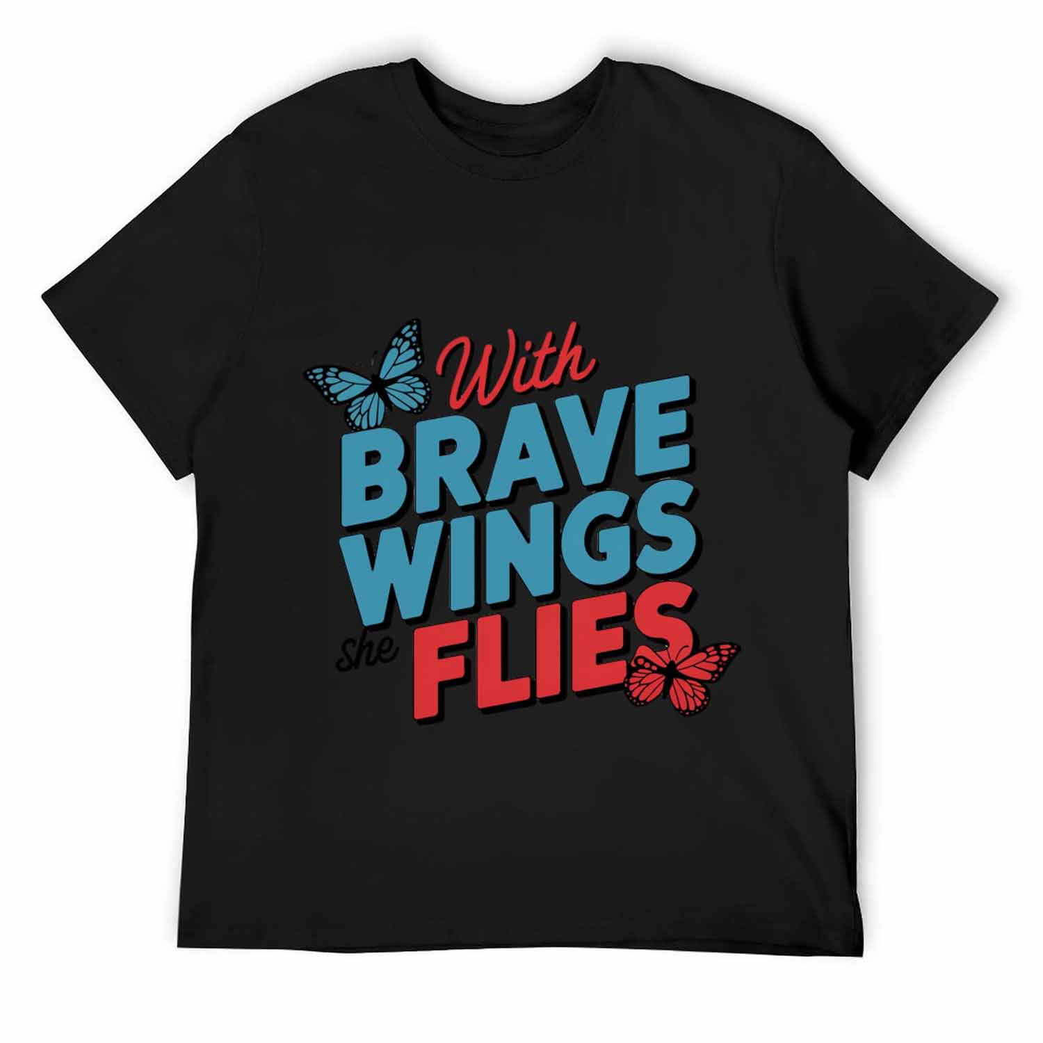 Bleached With brave wings she flies Week Messy Bun Warrior T-Shirt ...