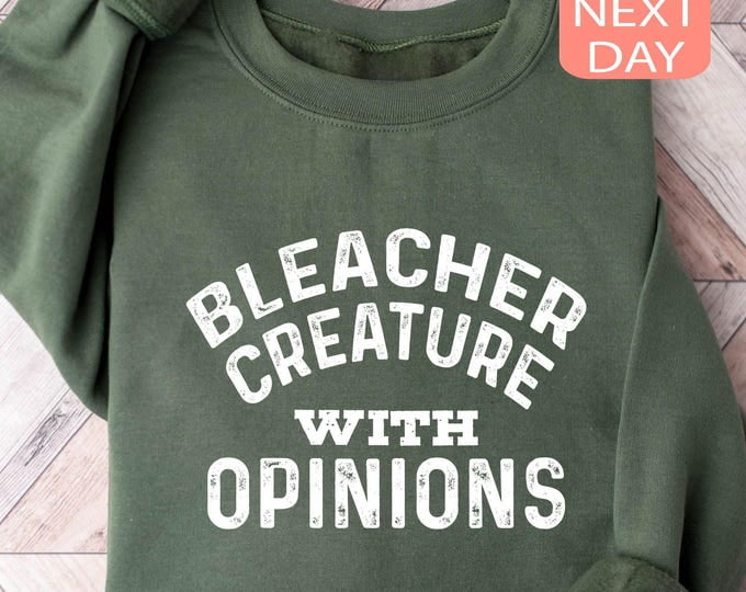 Bleacher Creature With Opinions, Football Mom Sweatshirt, Baseball Mama ...