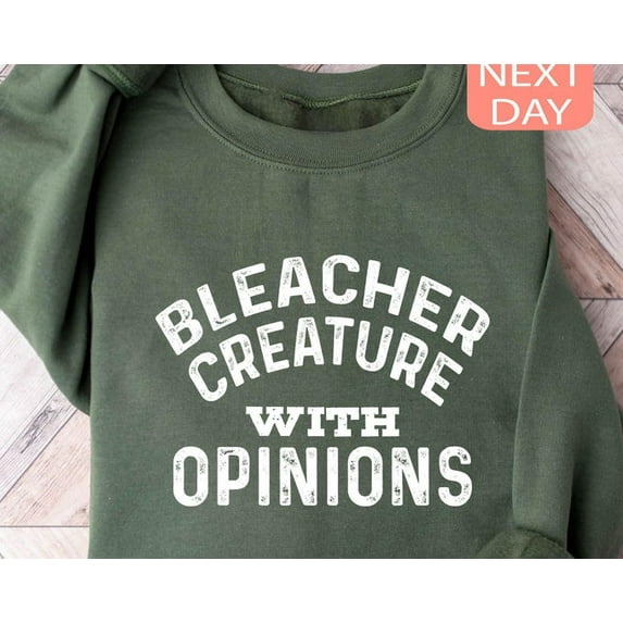 Bleacher Creature With Opinions, Football Mom Sweatshirt, Baseball Mama ...