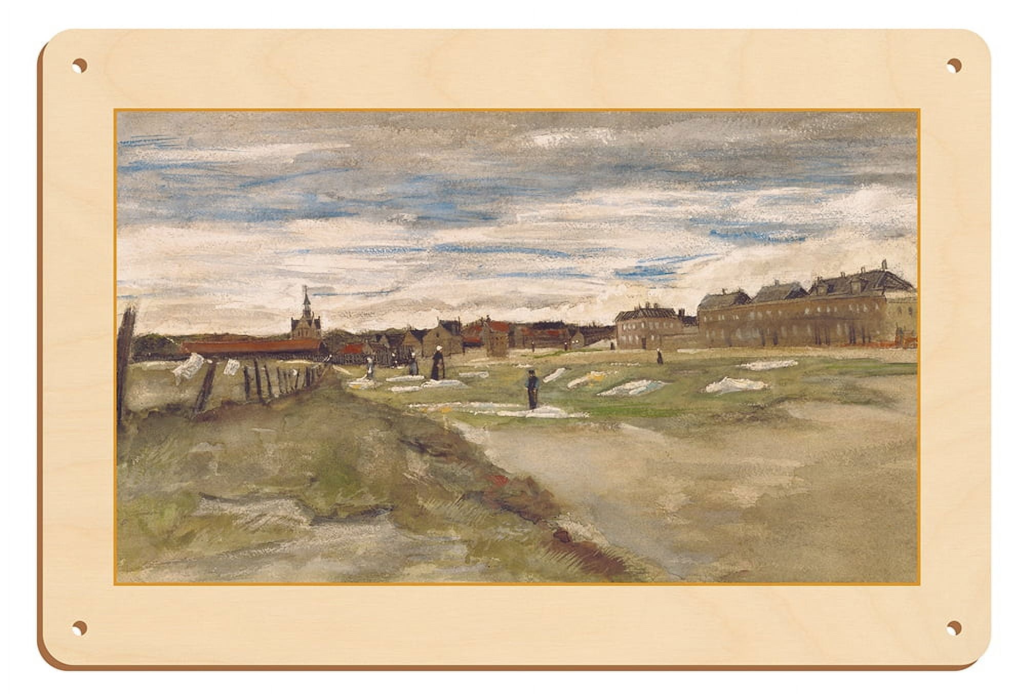 Bleachery at Scheveningen Netherlands - From an Original Color Painting ...