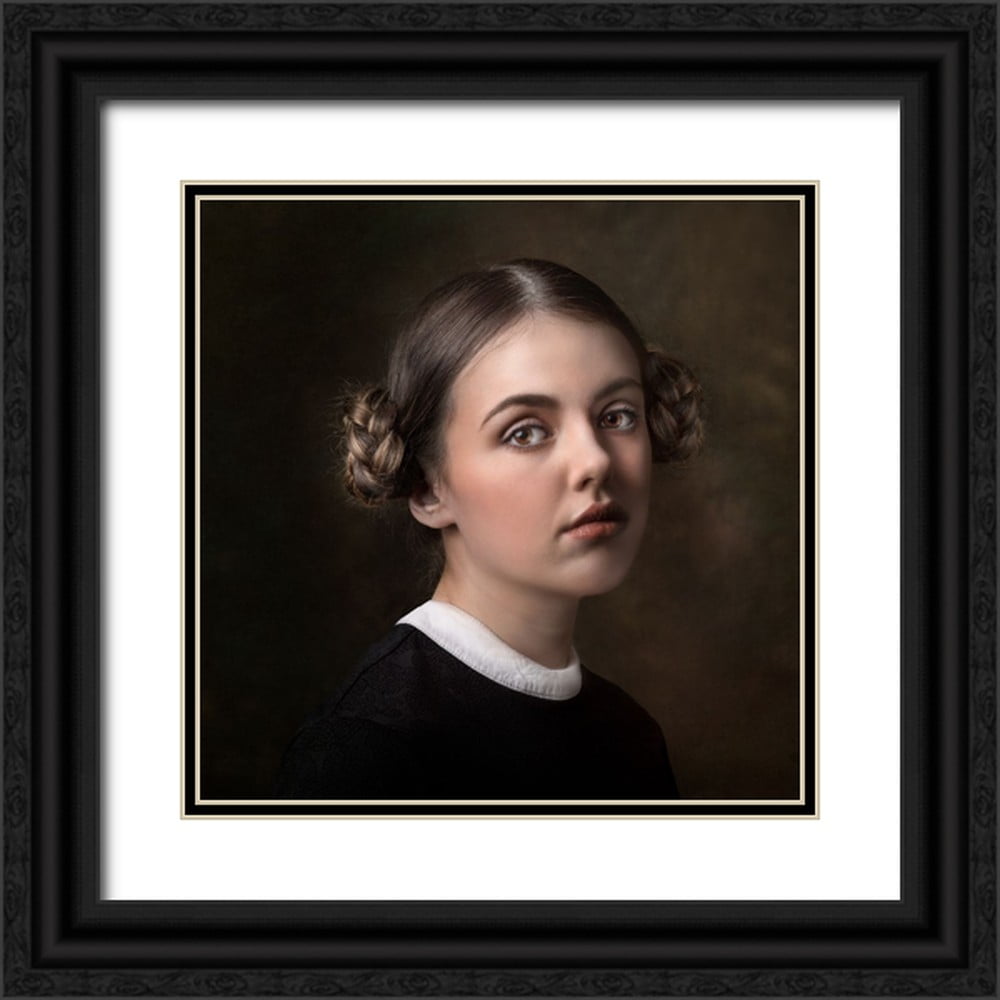 Blease, Joan 26x26 Black Ornate Wood Framed with Double Matting Museum ...