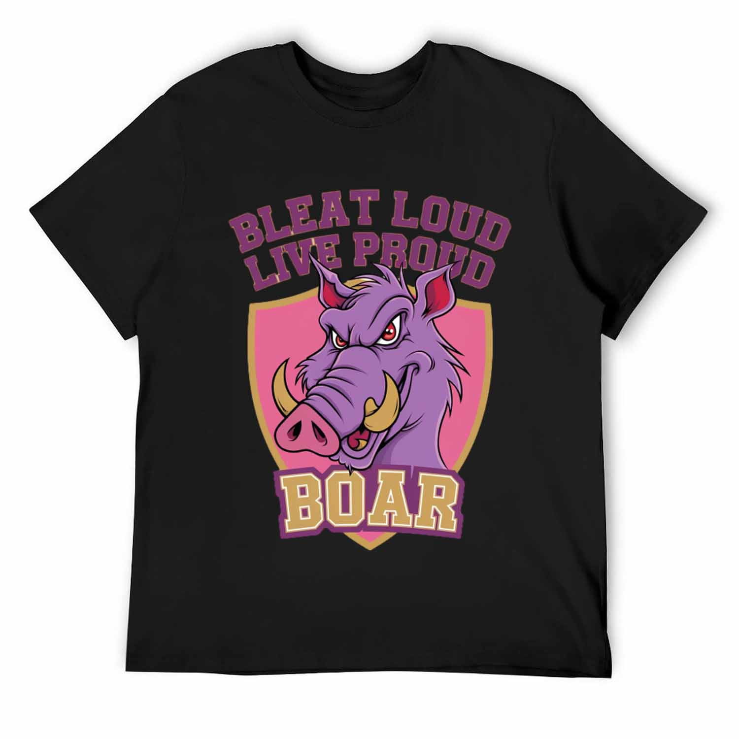 Bleat Loud Live Proud Party Vacation T-Shirt Women Tops Gift Graphics Crew Neck Casual Shirts ...
