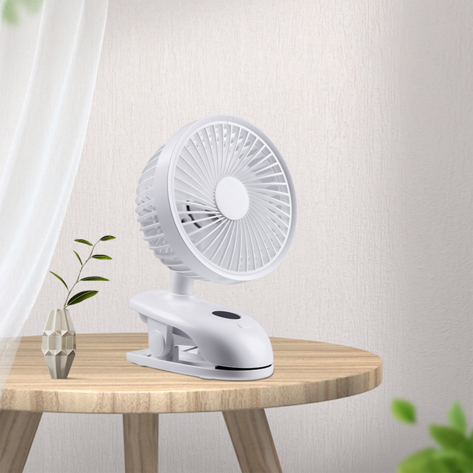 Latrodar Clip On Fan, 4 Speeds Small USB Fan With Strong Airflow, Clip ...