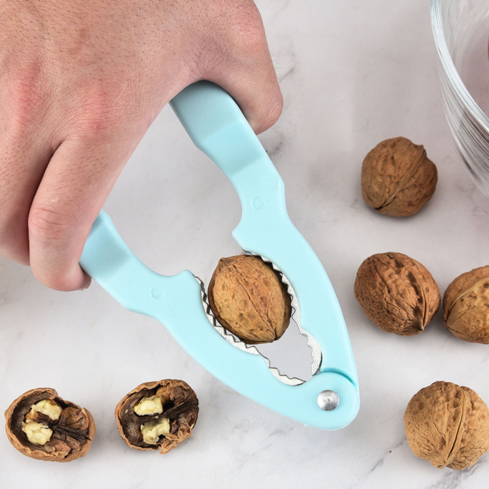 Latrodar Multifunctional Walnut Clips Plastic Handle Walnut Clips Nut ...