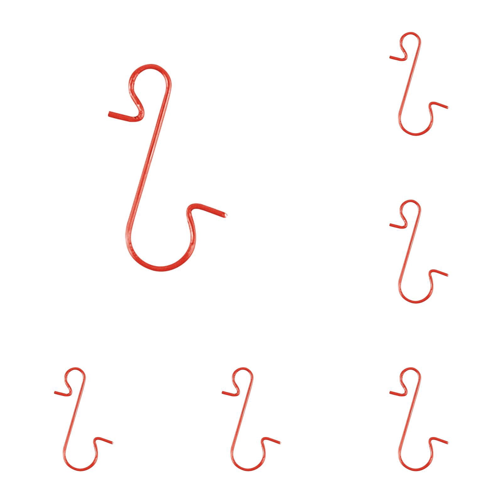 Blecry Decorative S-shaped hook, red, 100,Ornament Hooks Ornament Hooks ...