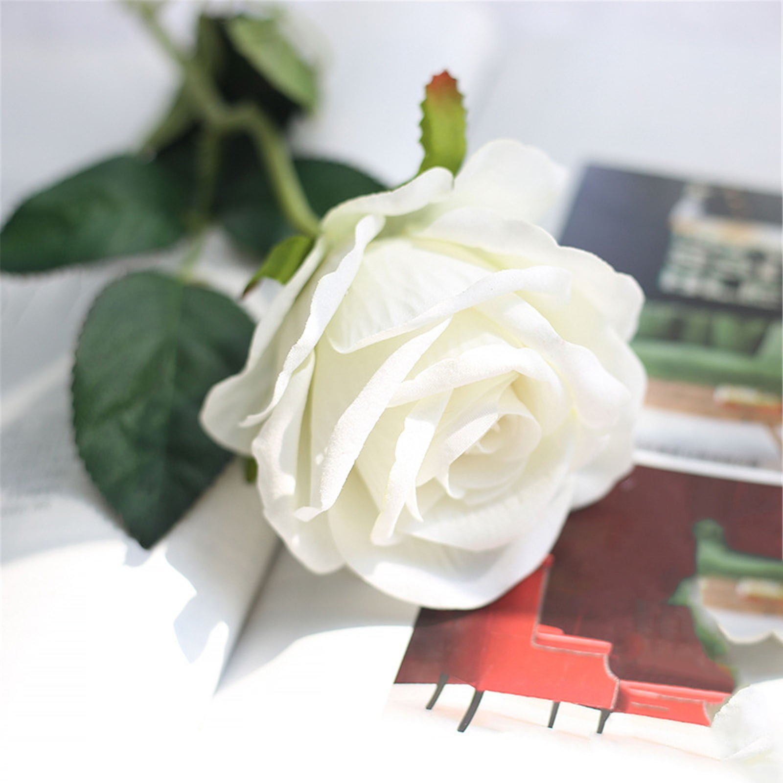 Blecry Roses Artificial Flowers Clearance! Red Roses Artificial Flowers ...