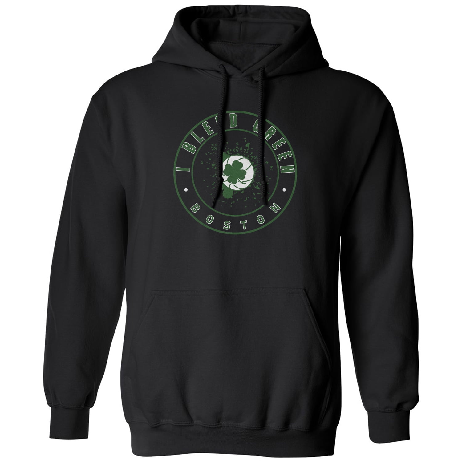 Bleed Green Boston Inspired Logo Tee Basketball Fans Unisex Hooded ...