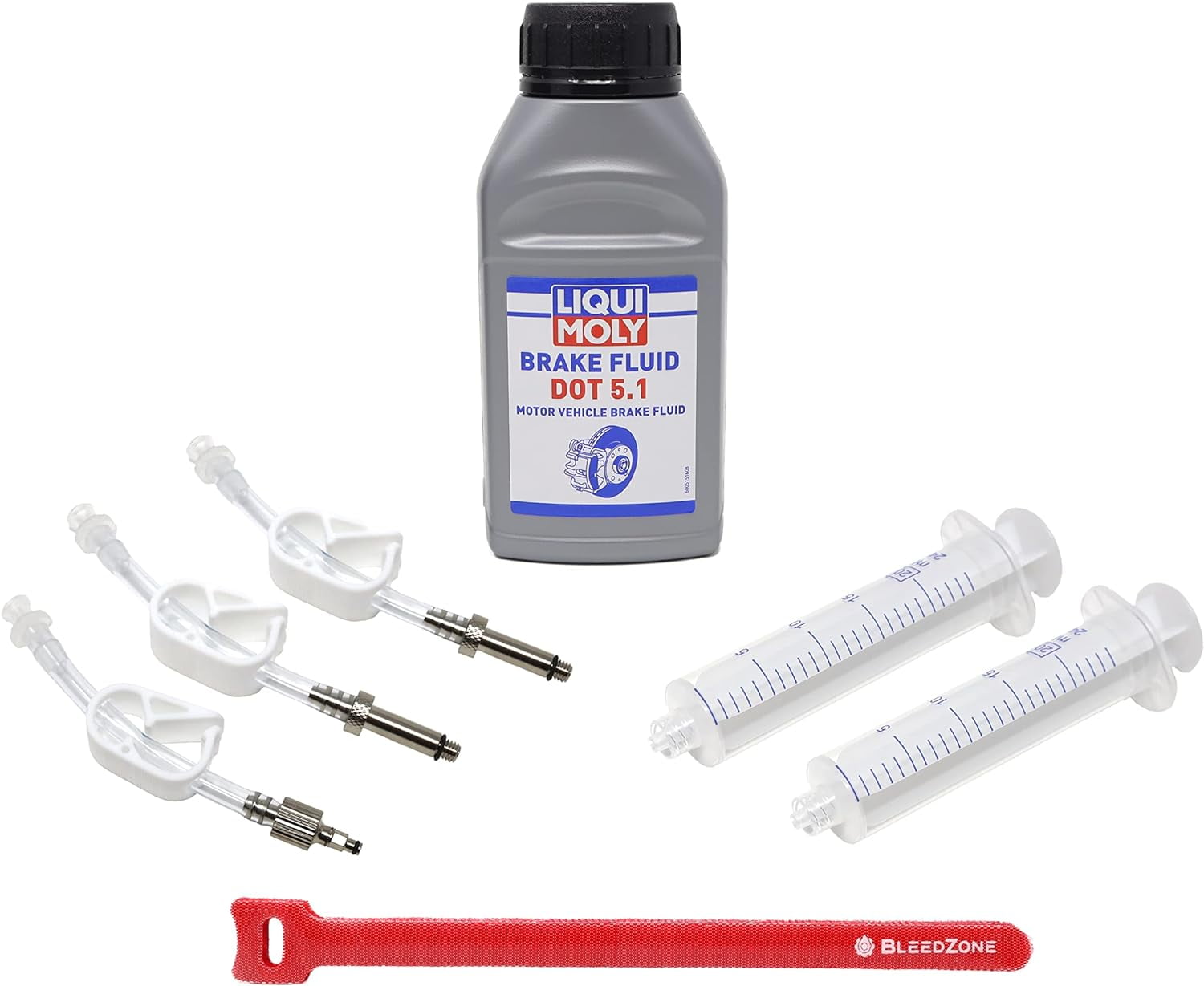 Bleed Kit for SRAM Brakes Including Code Guide Level with DOT 5.1 Fluid ...
