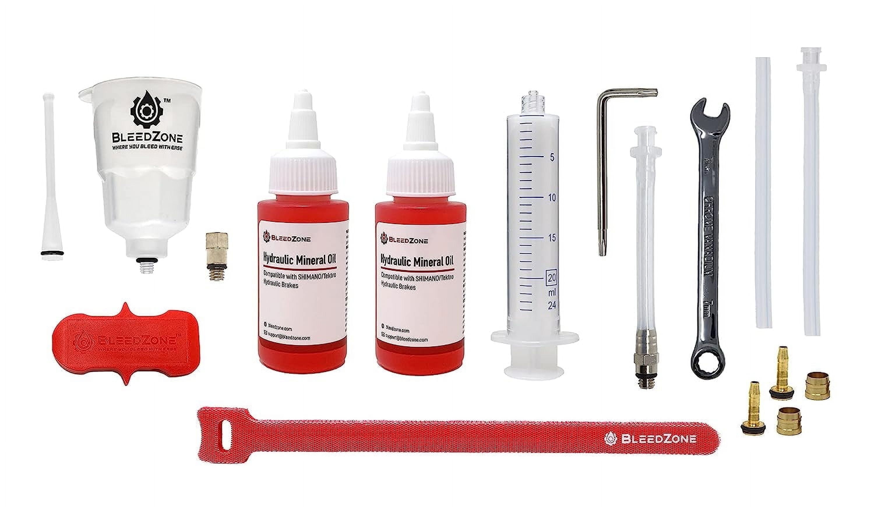 Bleed Kit for 2 Piston Tektro/TRP Hydraulic Disc Brakes with Mineral Oil - Walmart.com