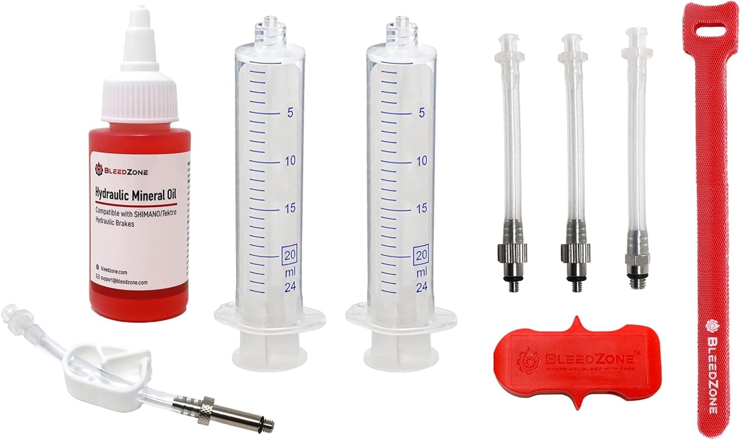 BleedZone, Bleed Kit for Zoom Hydraulic Brakes, Mineral Oil, 60ml ...