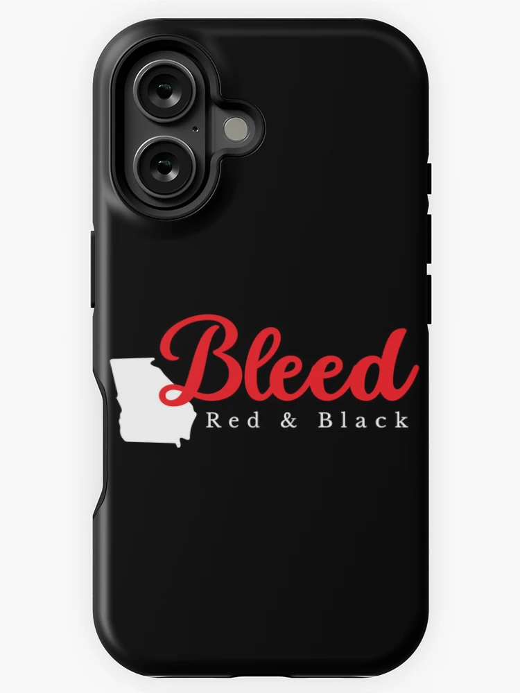 Bleed Red and Black Case iPhone 11 12 13 14 15 16 Pro Max Dog Lover Fan ...