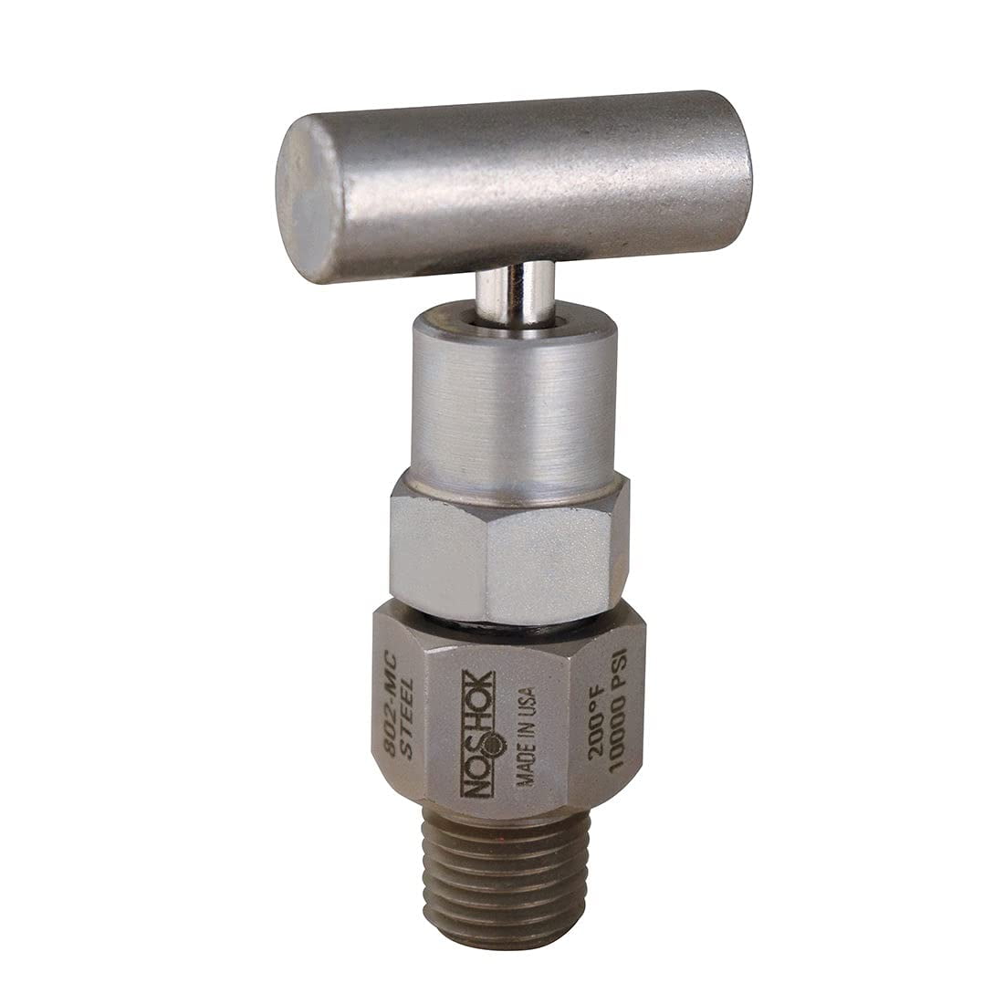 Bleed Valve, Hard Seat, 1/4 NPT Male, Steel, 0.159" Bleed Port ...