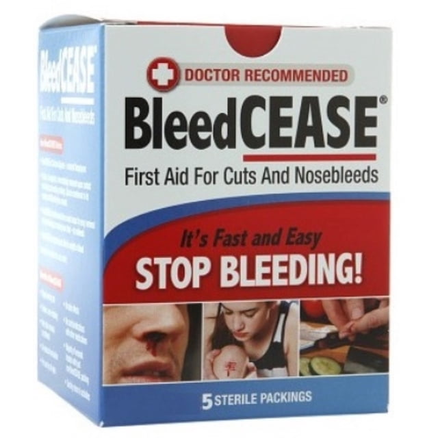 BleedCease First Aid For Cuts & Nosebleeds, Emergency Medicine Kit ...