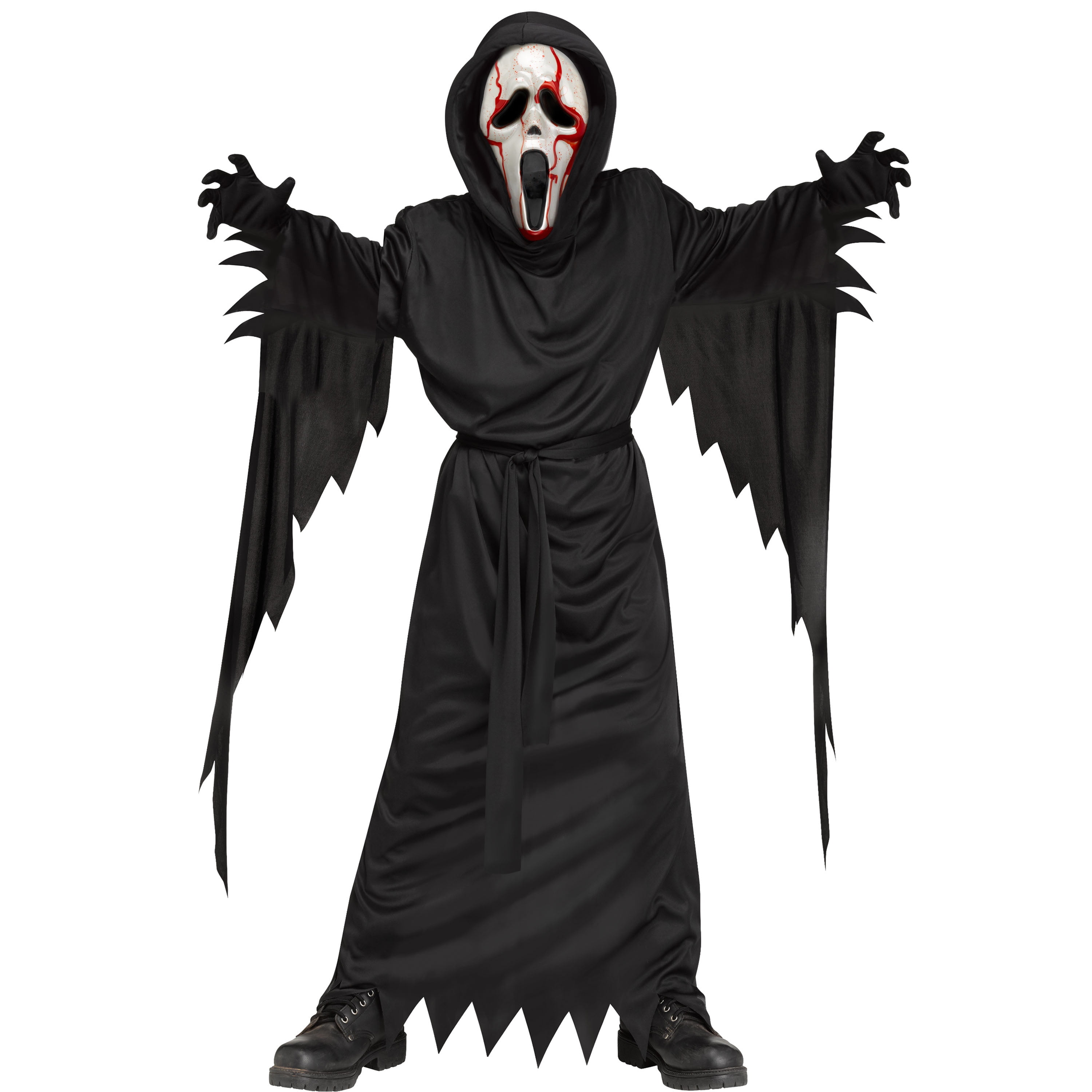 Bleeding Ghost Face Halloween Costume for Children, Boys Size M (8), by ...