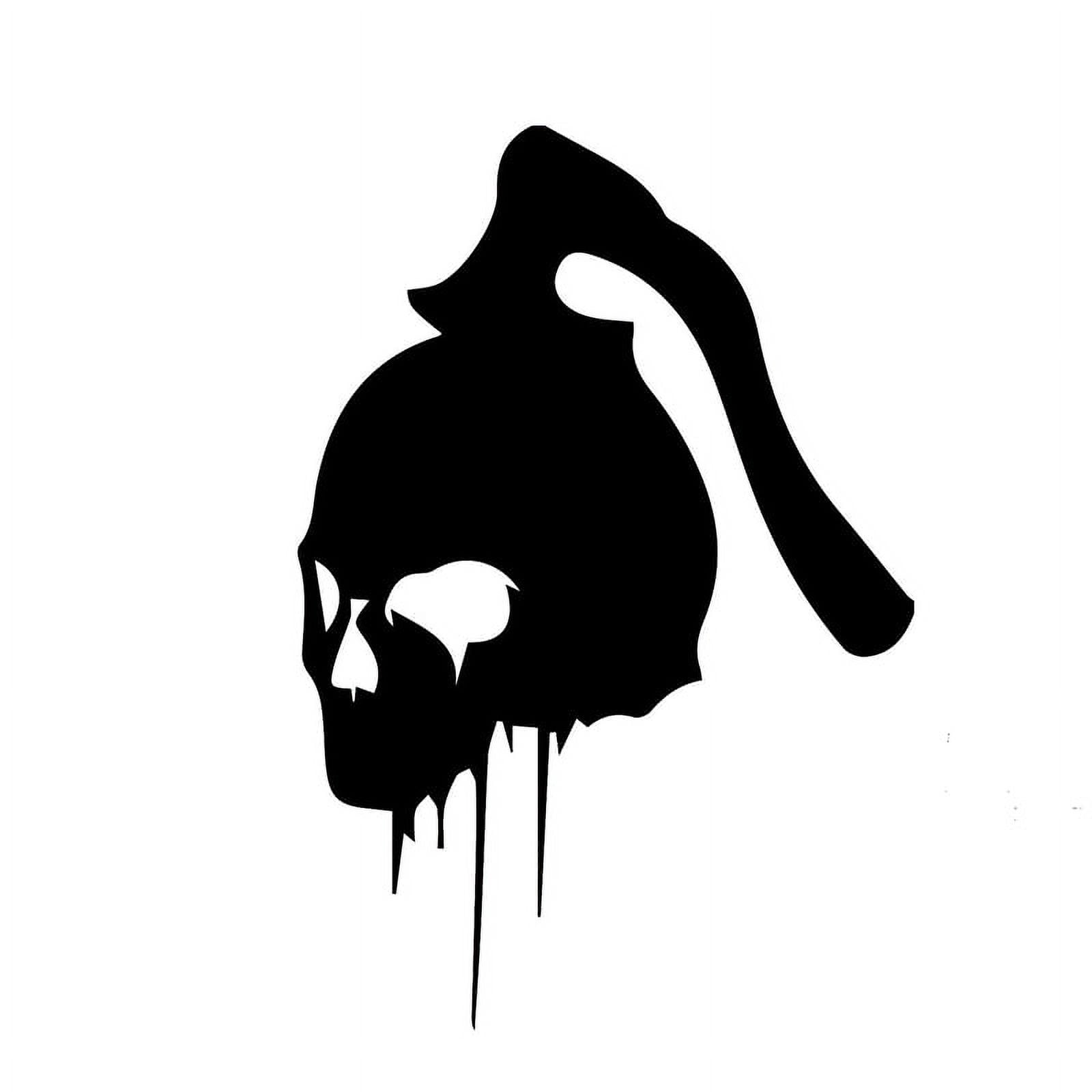 Bleeding Skull With Hatchet Vinyl Decal Sticker | Cars Trucks Vans ...