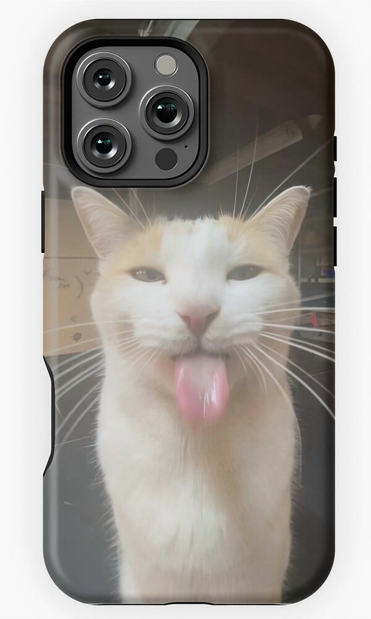 Bleh Cat Funny P Letter Cartoon Animal Meme iPhone 11–16 Pro Max ...