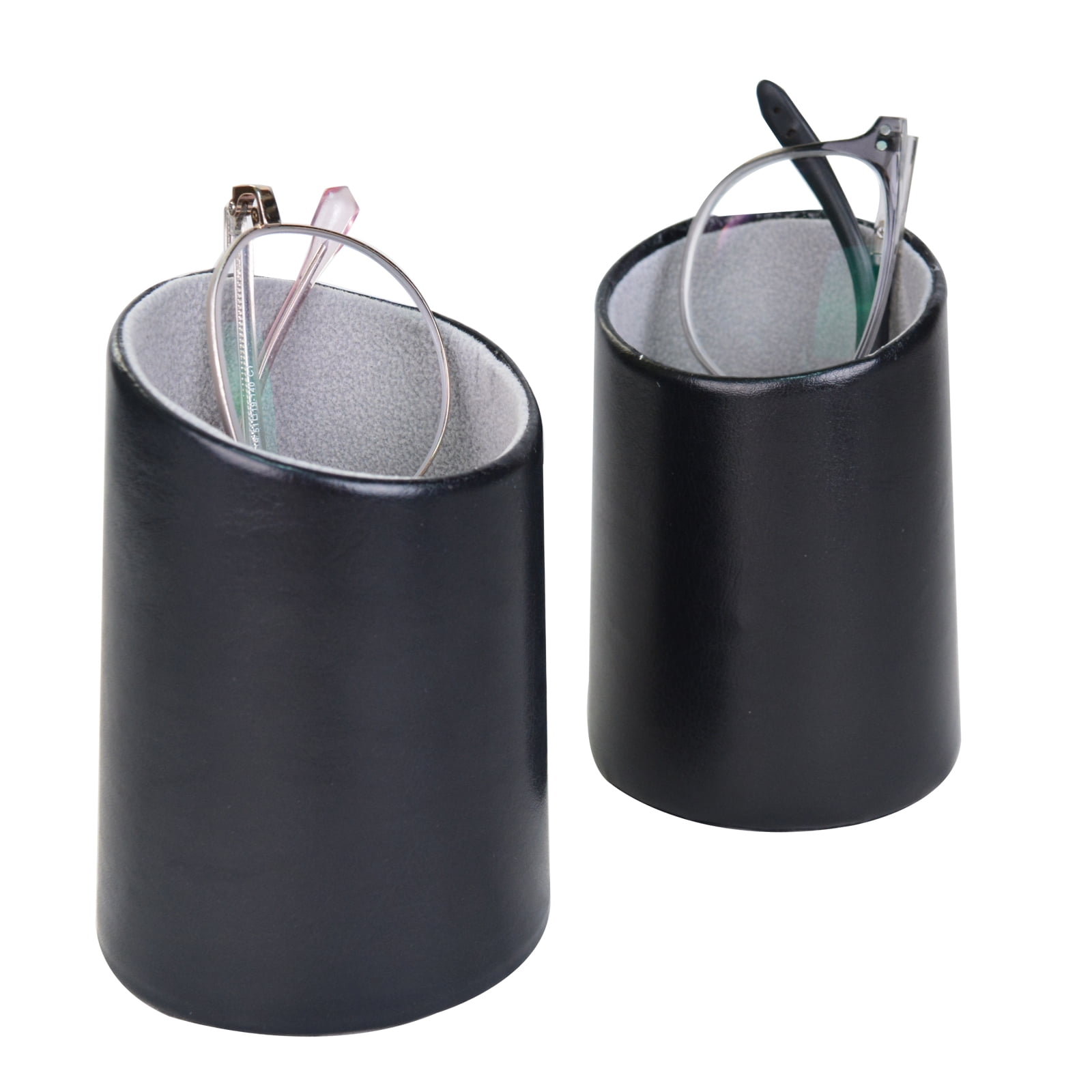 Bleiou Eyeglasses Holder Stand, PU Leather Case for Glasses, Black, 2 ...