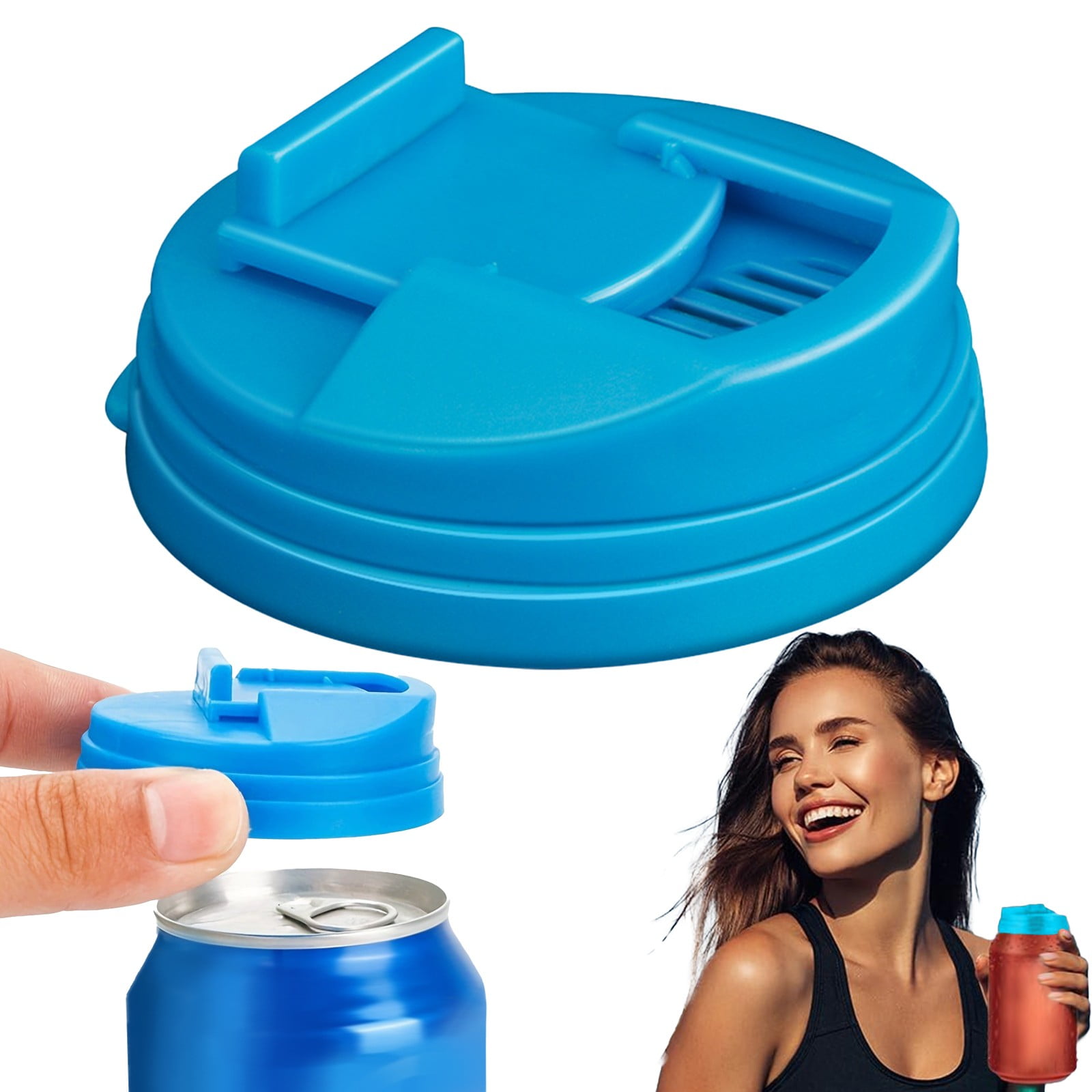 Blekii 2025 Upgraded Reusable Can Lids–Plastic Lids for Cola, Beer, Energy Drinks, Standard ...