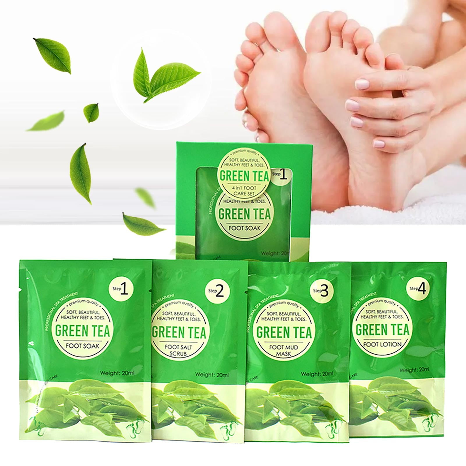 Blekii Bathroom Decor Jelly Pedicure Foot Soak Packets Foot Soak ...