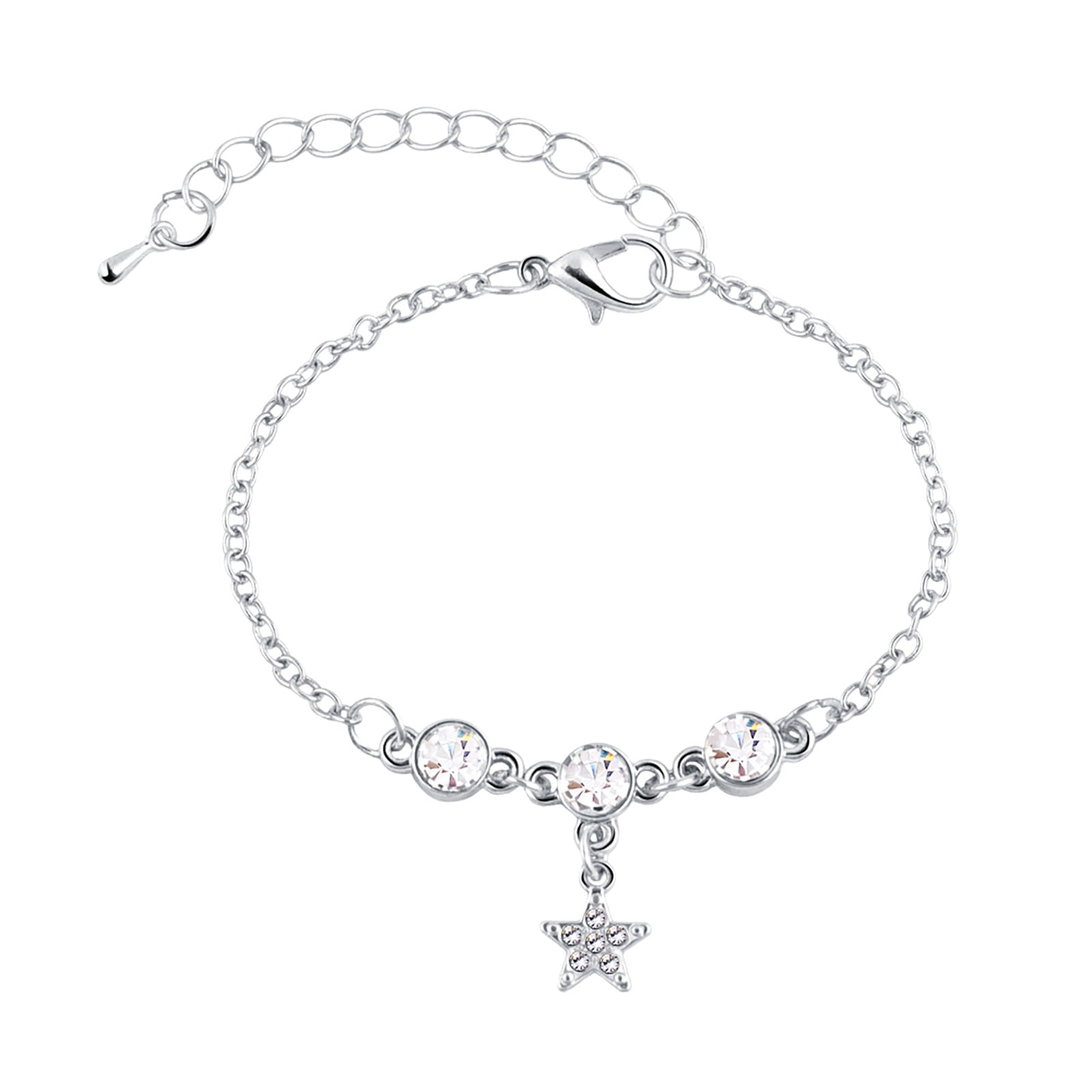 Blekii Cleanrance! Bracelets for Women Sterling Silver Heart Bracelet ...