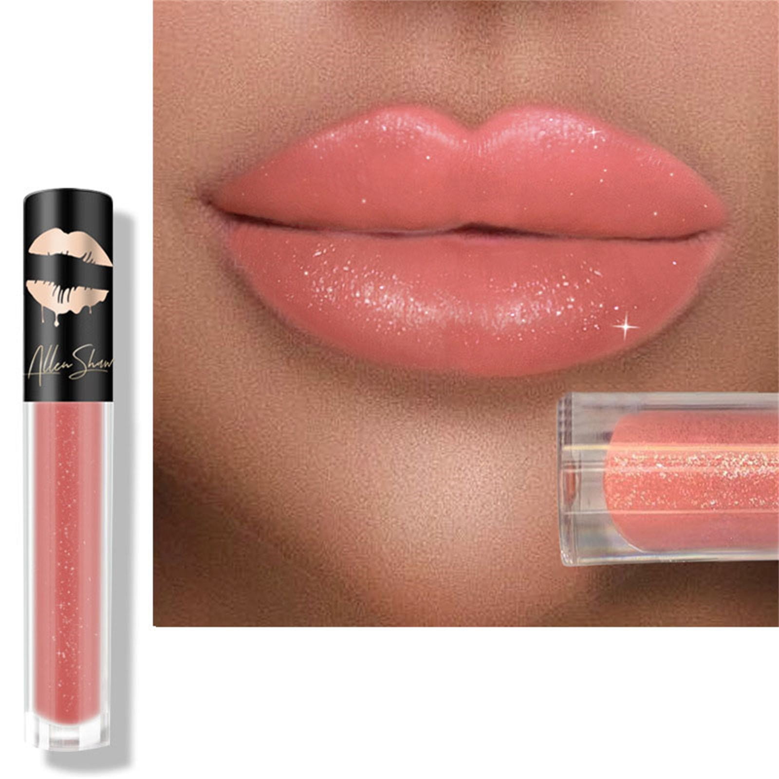 Blekii Color Lipstick Crystal Diamond Fine Glitter Mattes Lip Glaze Lip ...