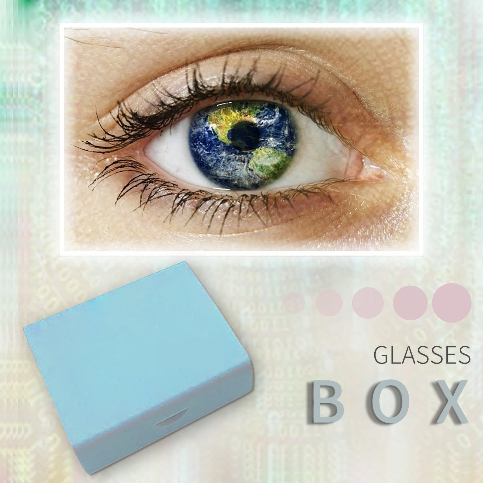 Blekii Contact Lens Box Left/Right Eyes Holder Container Simple Contact ...