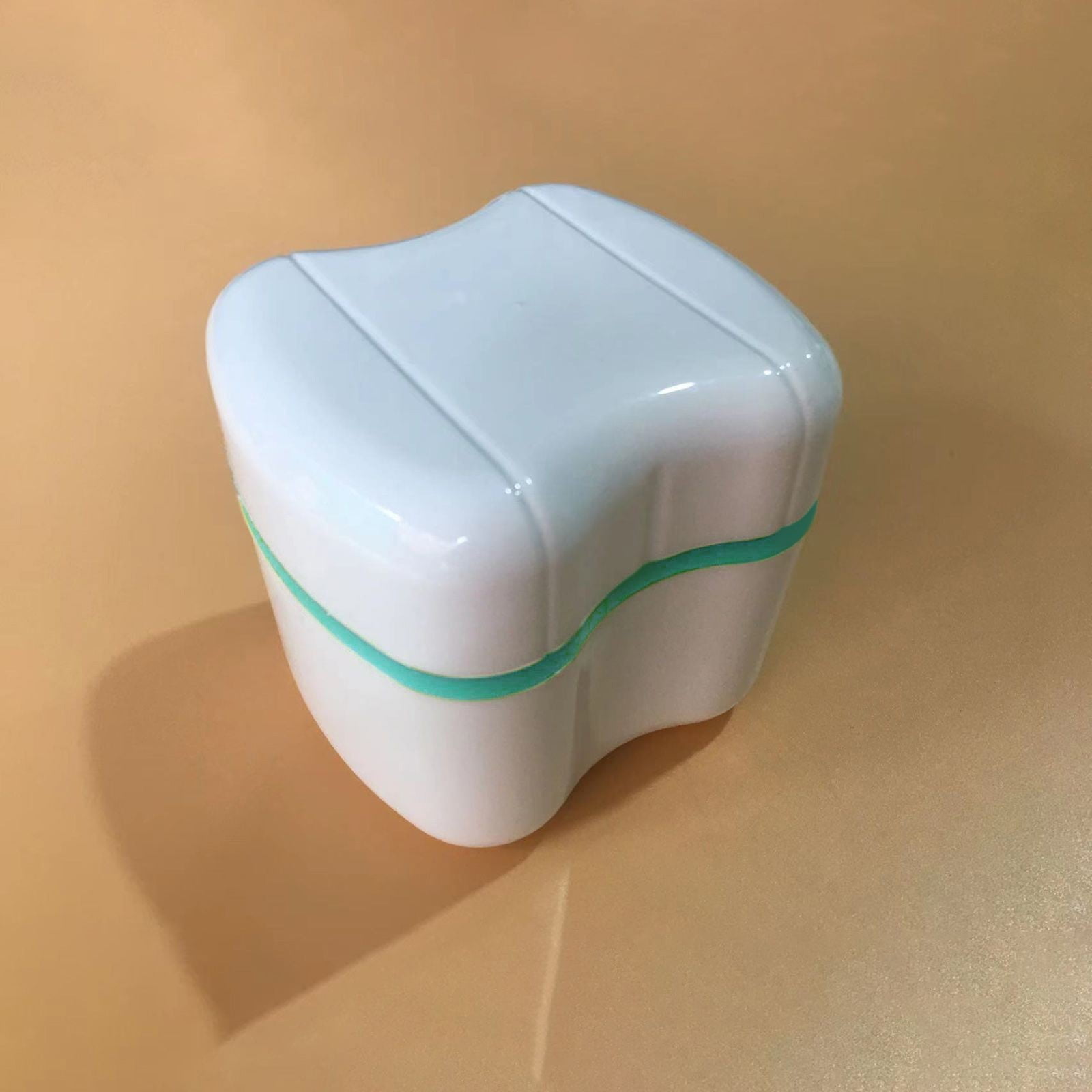 Blekii Denture Cup Bath Box Case with Strainer Basket Retainer Case ...