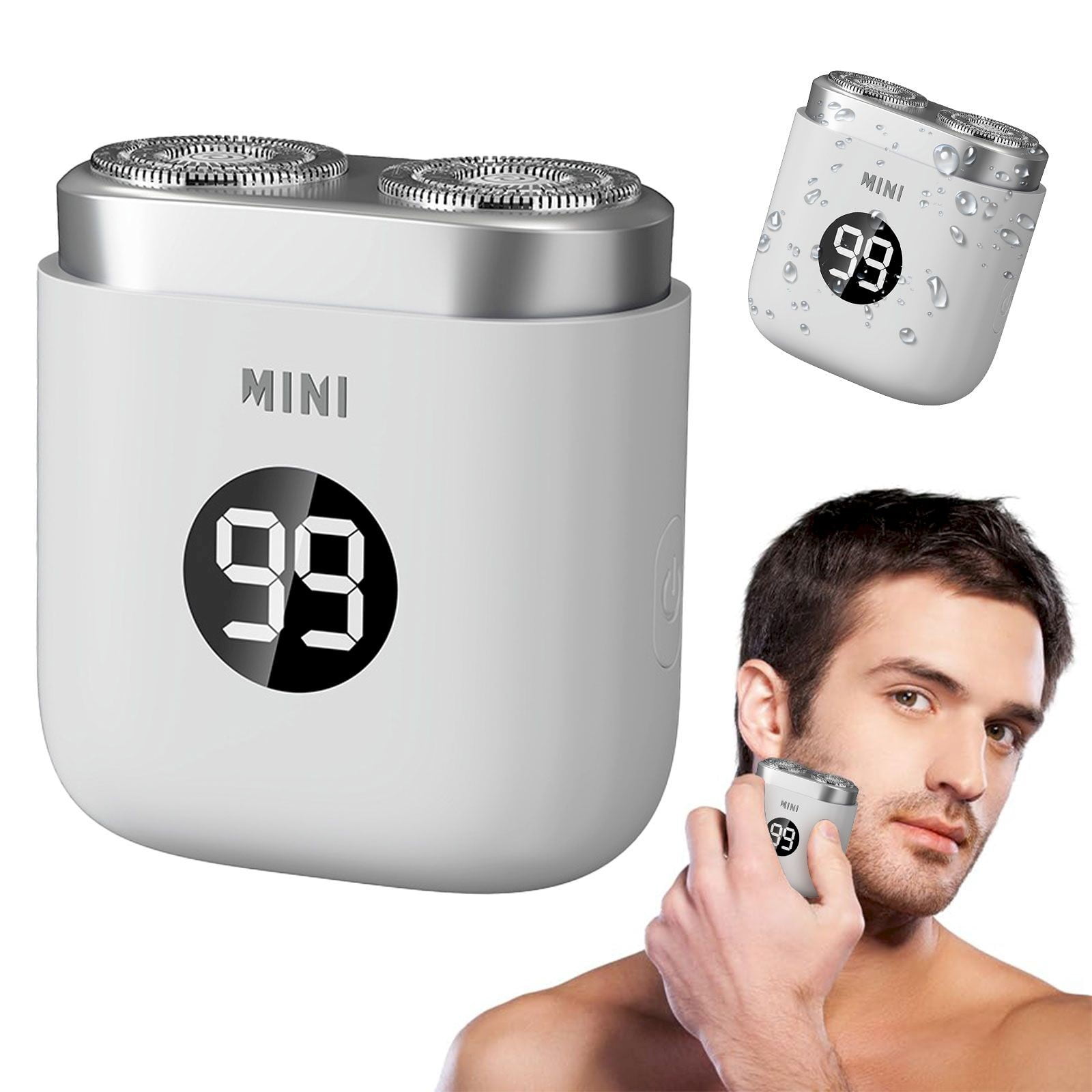 Blekii Electric Shaver Men's Shaver 2025 Mini Shave Double Head Shaver ...