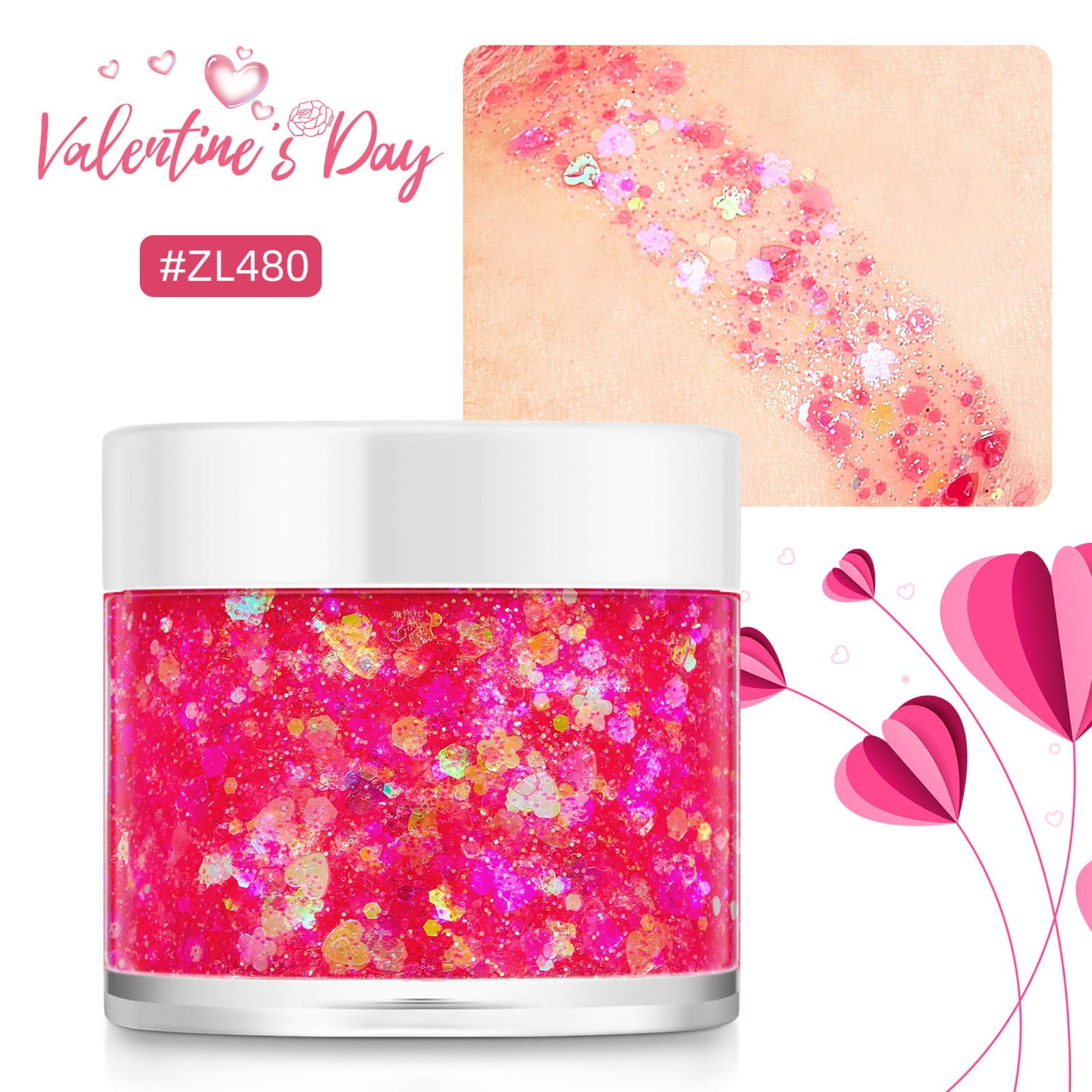 Blekii Eye Shadow Plate Glitter Gel for Body Hair and Lip Color ...