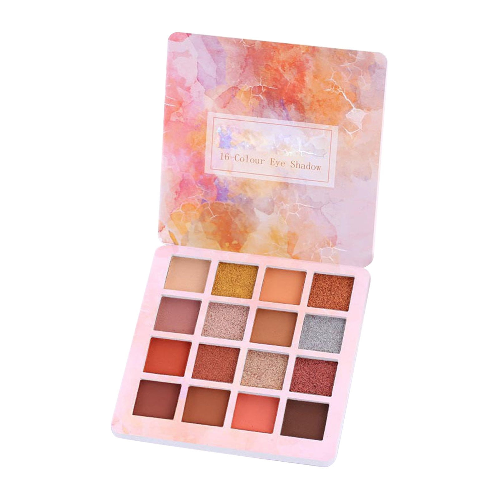 Blekii 16-Color Waterproof Metallic Glitter Eyeshadow Palette Highly ...