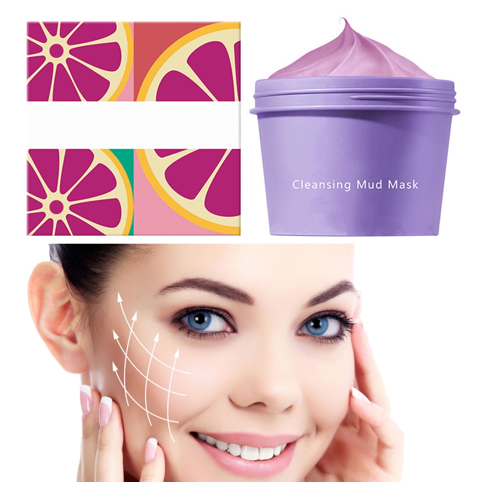 Blekii Face Mask Fruit Mud Film Cleaning Oil Control Moisturizing Smear ...