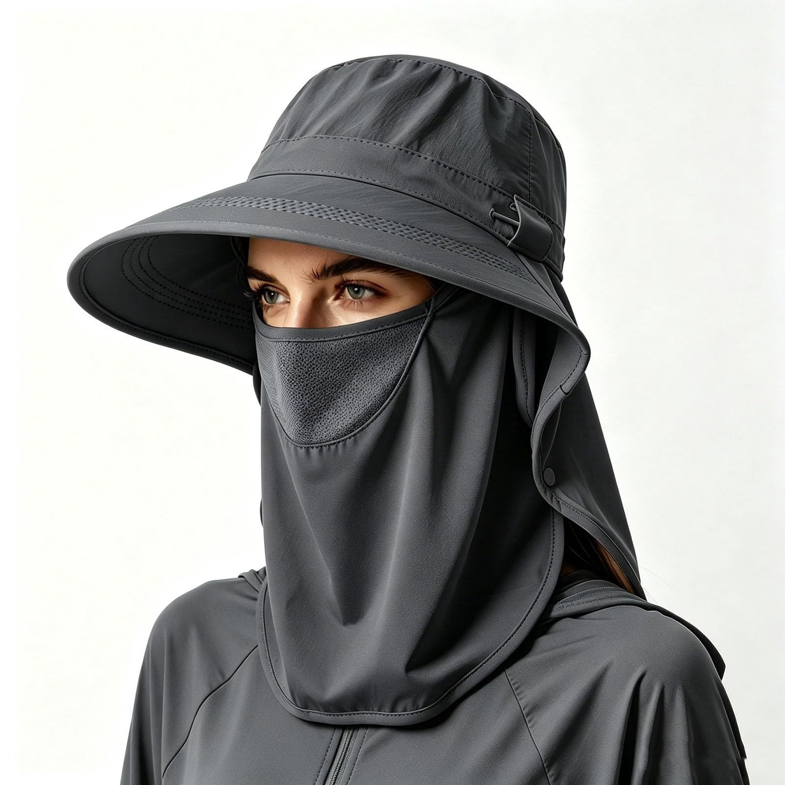 Blekii Full Coverage Bucket Sun Hat Wide Brim, Wide Brim Sun Hat Visor ...
