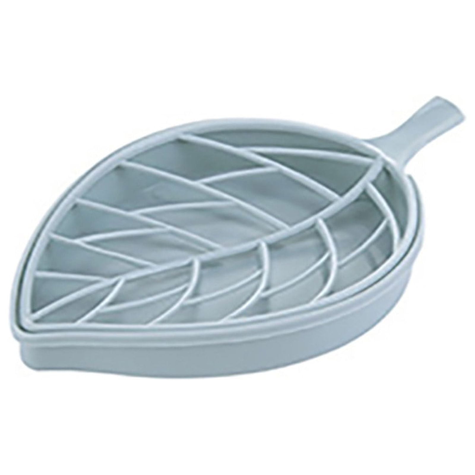Blekii Leaf-Shaped Soap Dish – Storage Tray Holder for Bathroom Double ...