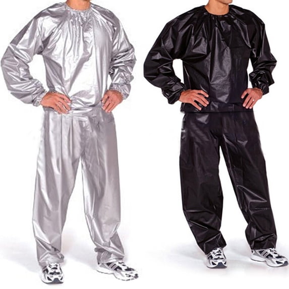 Blekii Men's Anti-Rip Sauna Suit Weight Loss Thermal Fitness Exercise ...