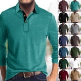 Blekii Men's Long Sleeve Button up Casual Fashion Shirt Top - Classic ...