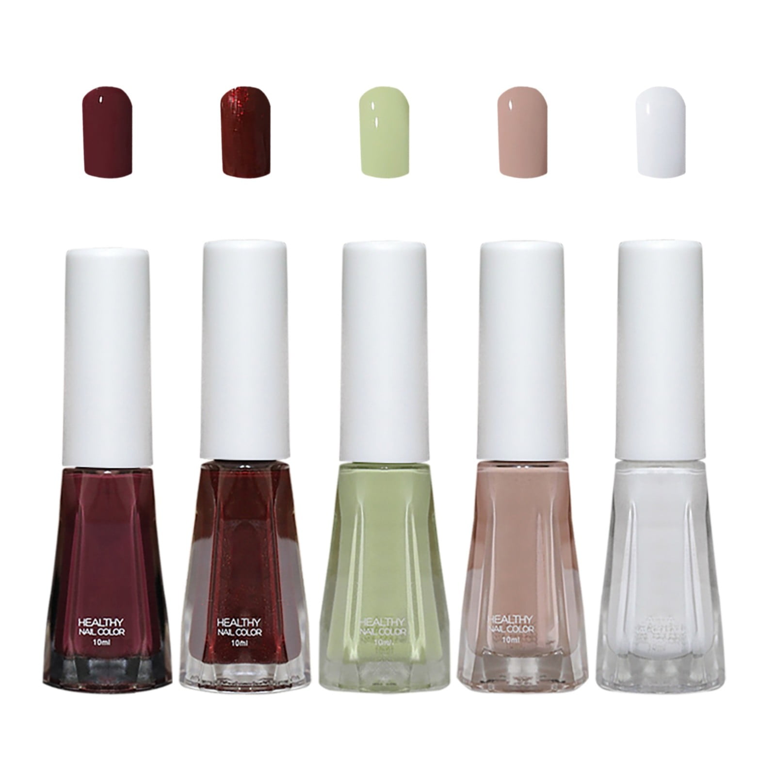 Blekii Water Based Strippable Tasteless Nail Polish N4 Classic Nude+N7 ...