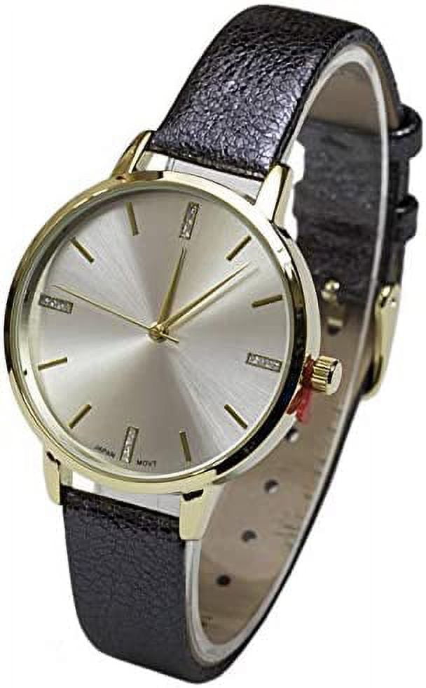 Blekon Collection Japanese Quartz Rhinestone Dial Marking Sparkling ...