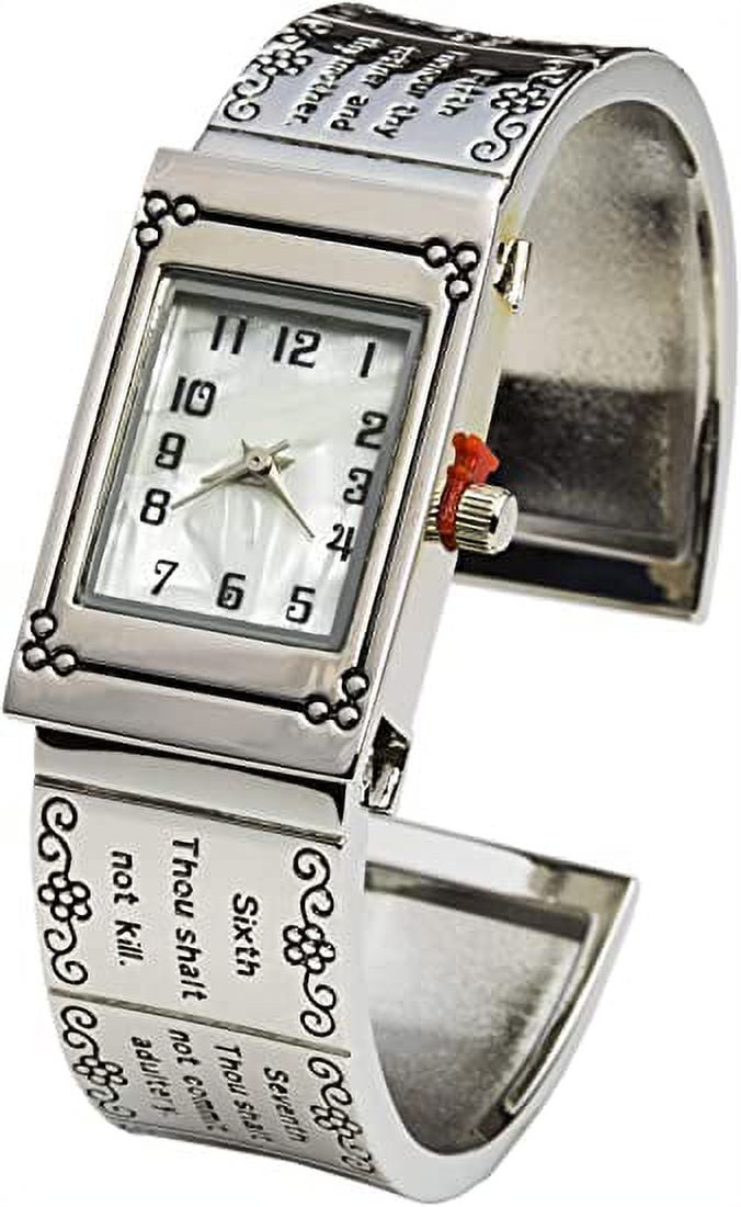 Blekon Collections Analog Quartz Women's 21mm Case Ten Commandments ...