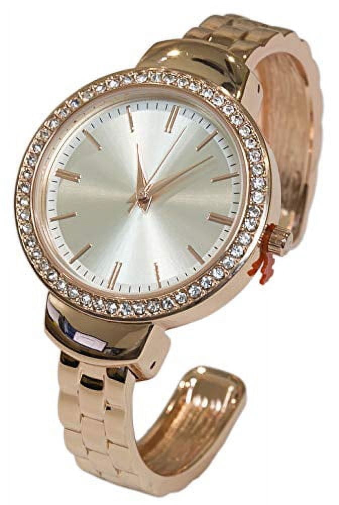 Blekon Collections Quartz Elegant Womens Rhinestone Bezel Stainless ...