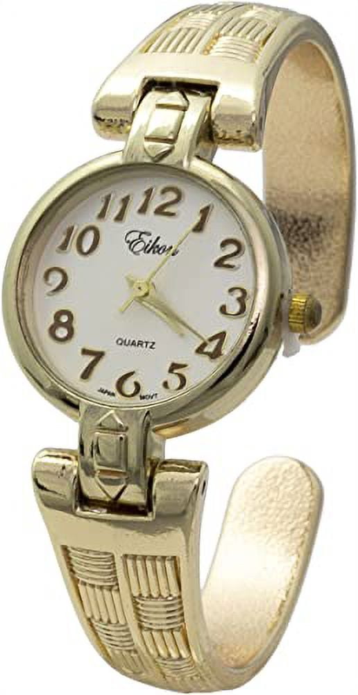 Blekon Collections Women's 25mm Case Metal Concho Cuff Bangle Watch ...