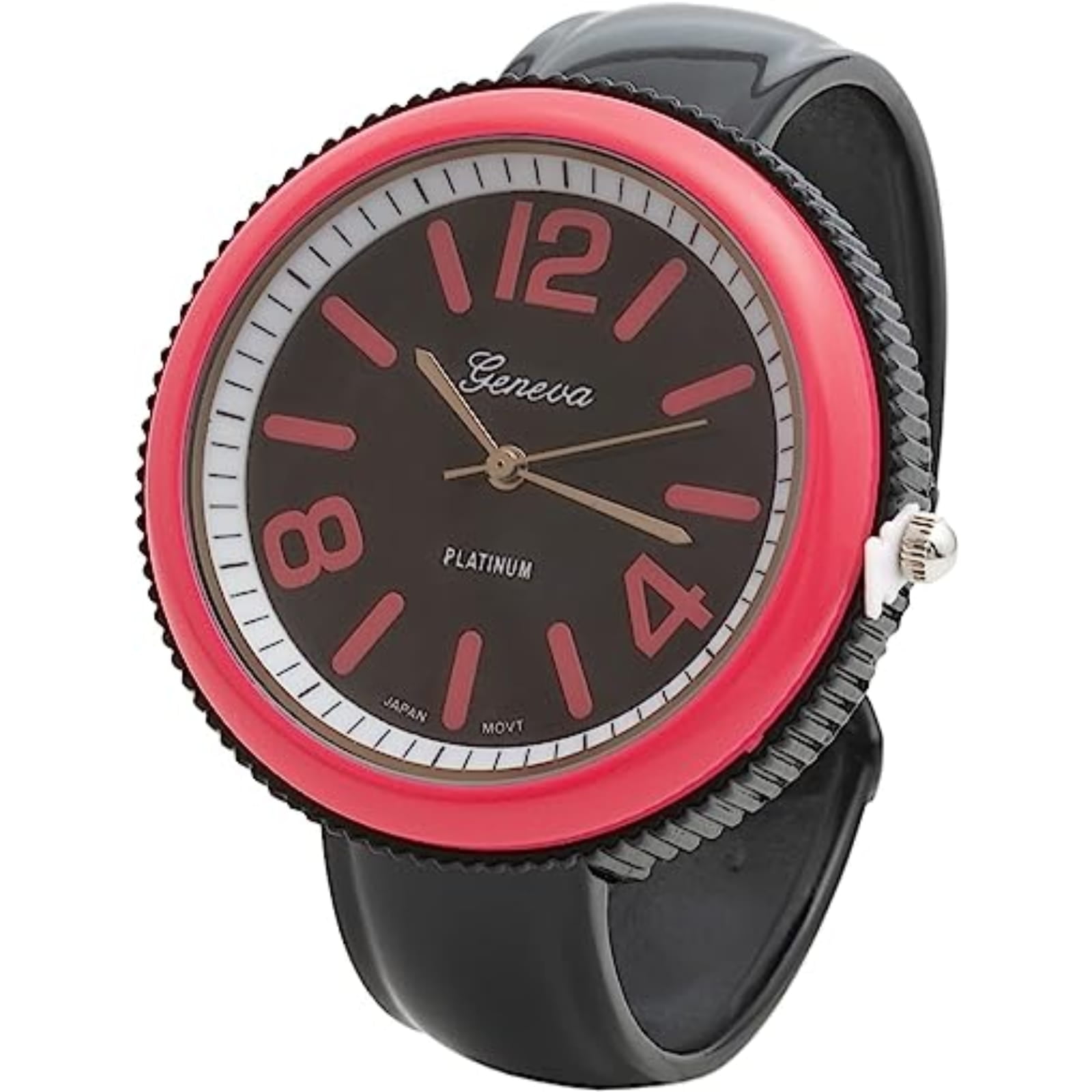 Blekon Collections Women’s 41mm Case Bright Colored Bezel Big-Face Cuff ...