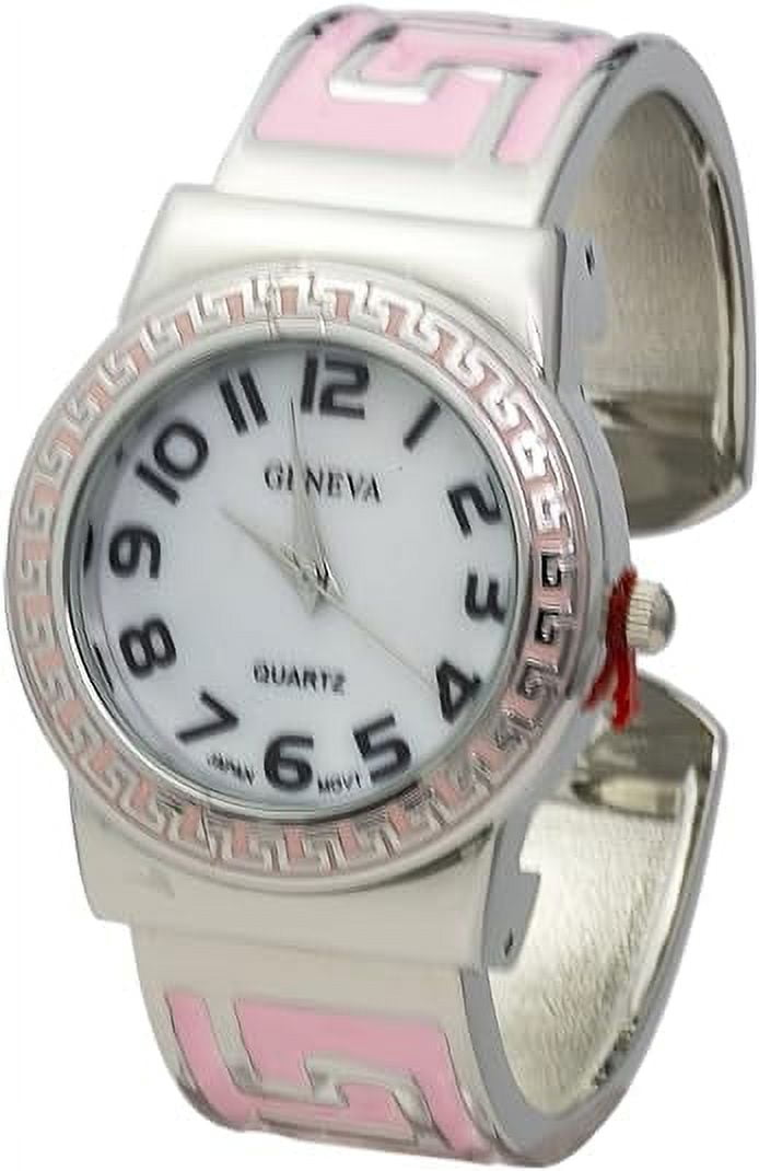 Blekon Collections Womens 32mm Case Concho Zig-Zag Design Cuff Bangle ...