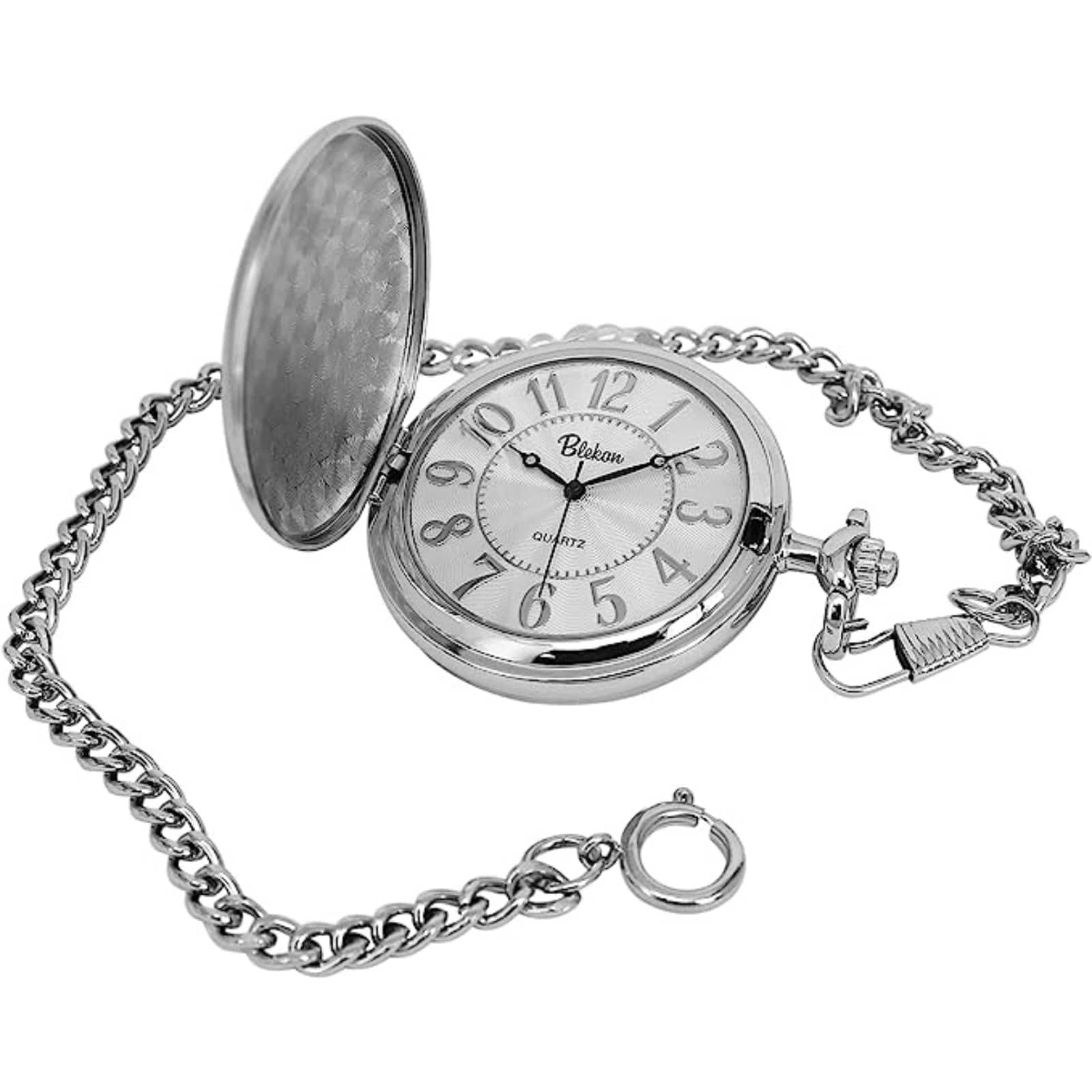 Blekon Orginal Classic Quartz Pocket Watches – Arabic Numerals, Dial ...